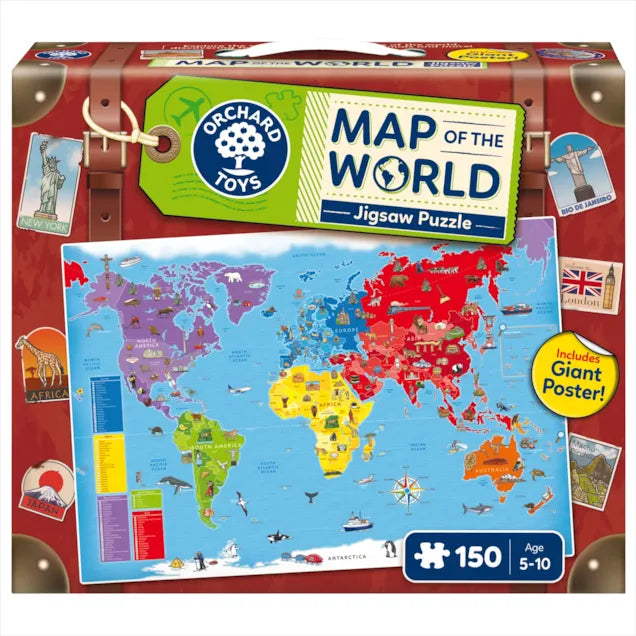 Map of the World Jigsaw Puzzle – Westwood Books